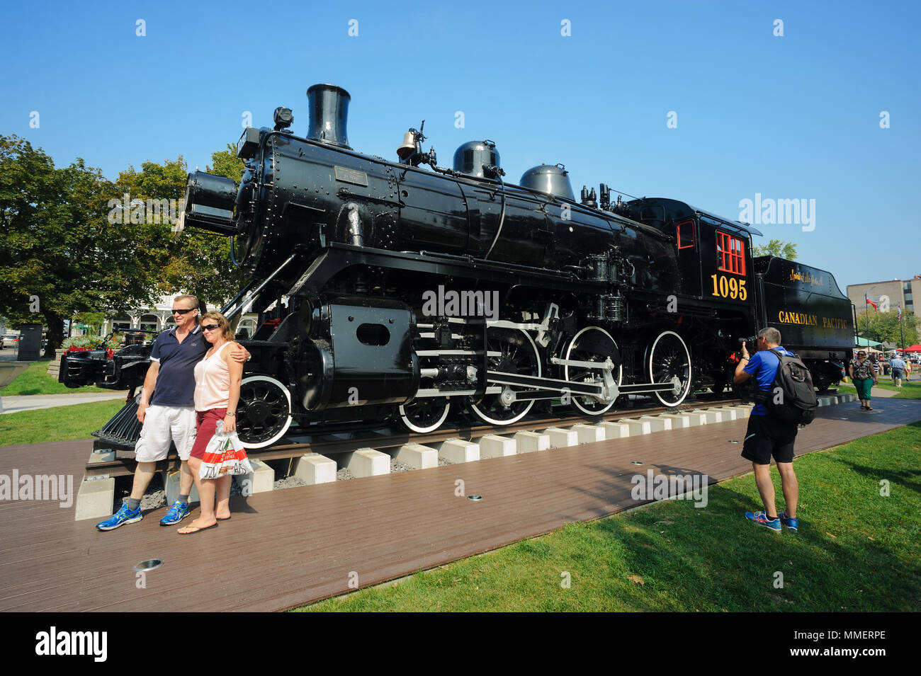 Engine 1095, a steam locomotive in service from 1913 to 1960, now ...