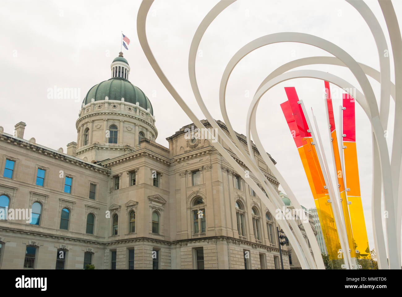 Indianapolis Indiana state capitol building Stock Photo - Alamy