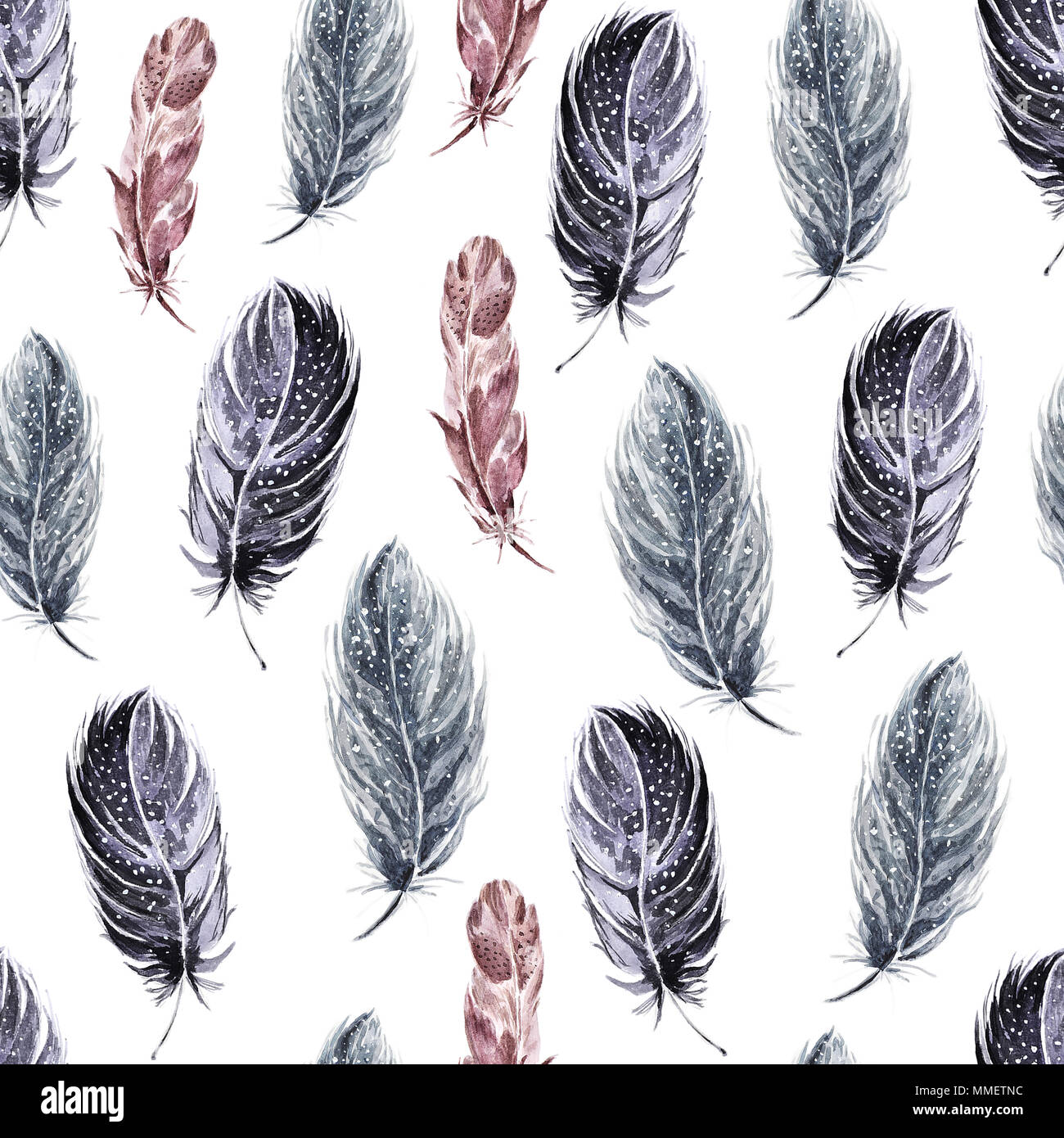 Seamless feather pattern hi-res stock photography and images - Alamy