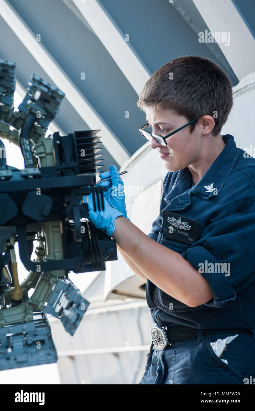 171027-N-AC254-124 5TH FLEET AREA OF OPERATIONS (Oct. 27, 2017) Fire ...