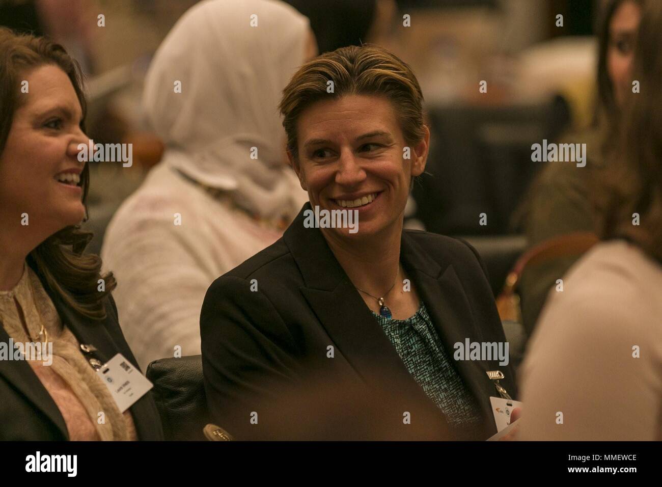 Maj. Kelly Loomis, civil affairs information management officer, 35th ...