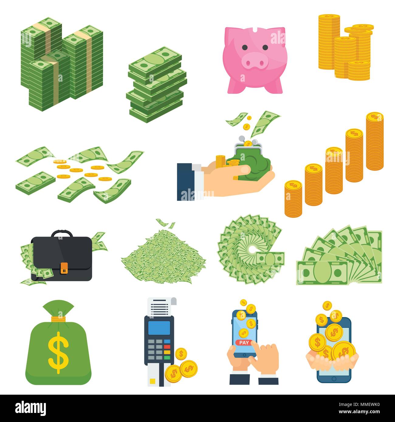 various kind of money Stock Vector Image & Art - Alamy