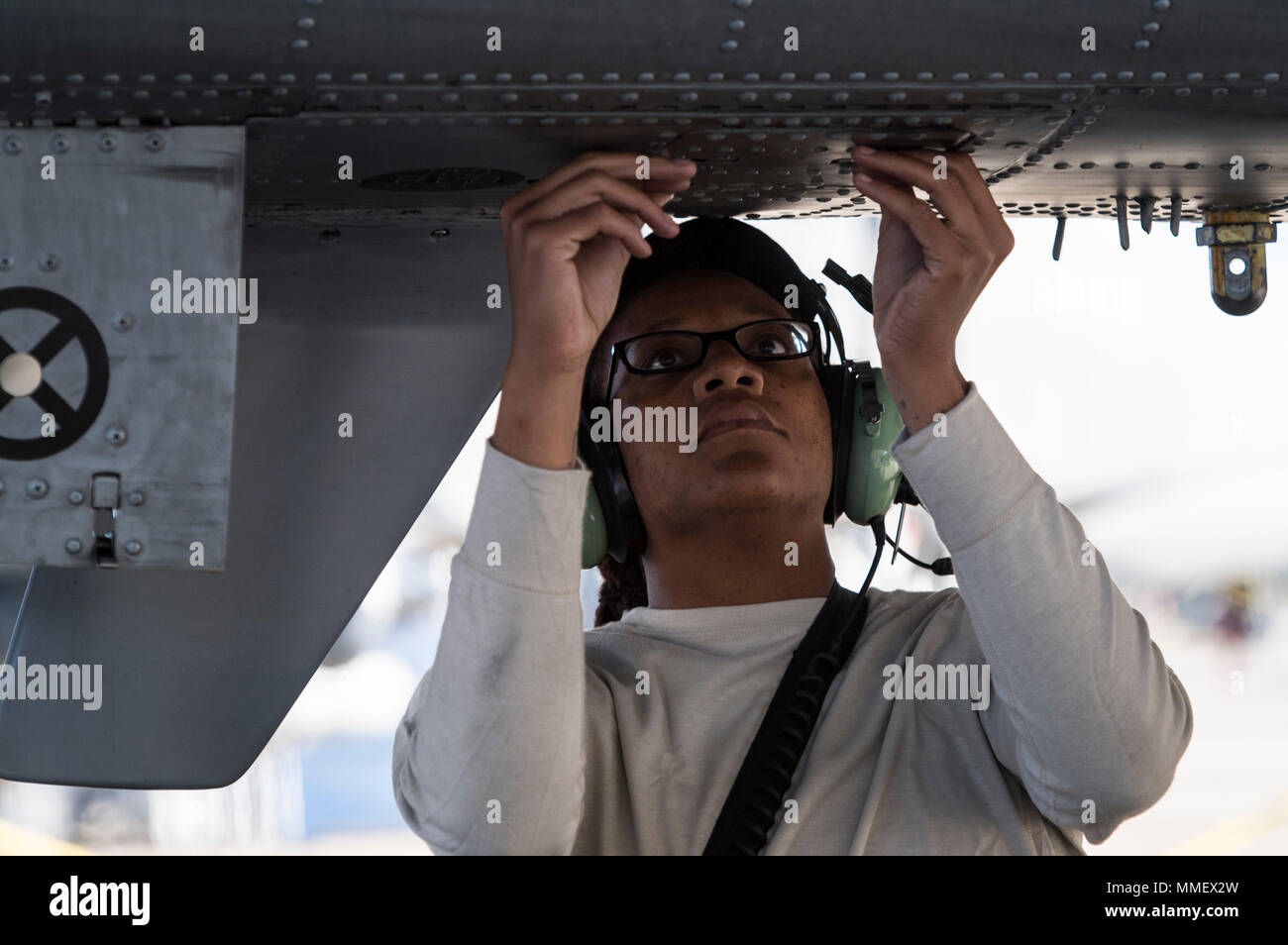 Airman 1st Class Tori Payne, 74th Aircraft Maintenance Unit crew chief ...