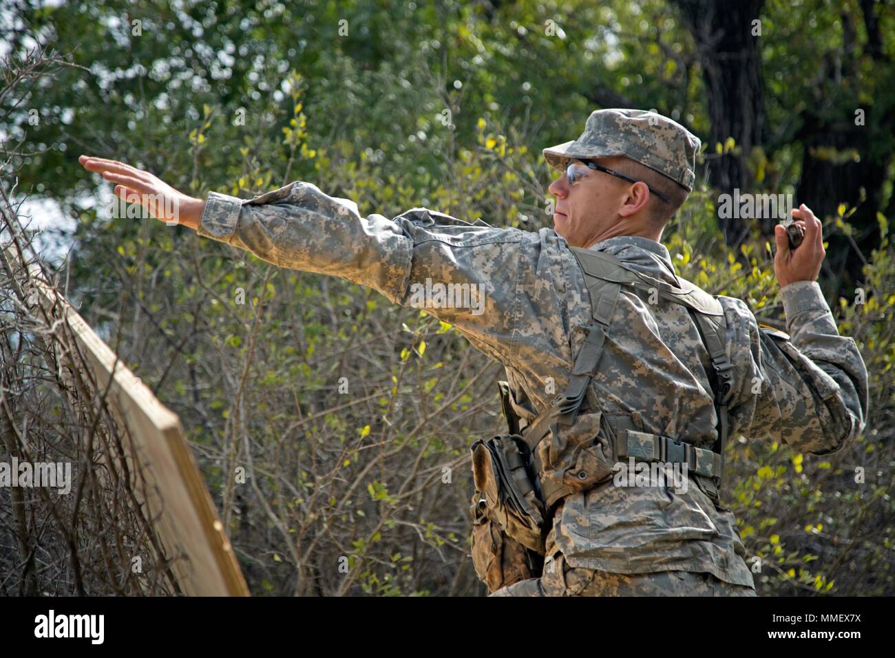 Cadet Jordan Pineault, a Stephen F. Austin State University freshman ...