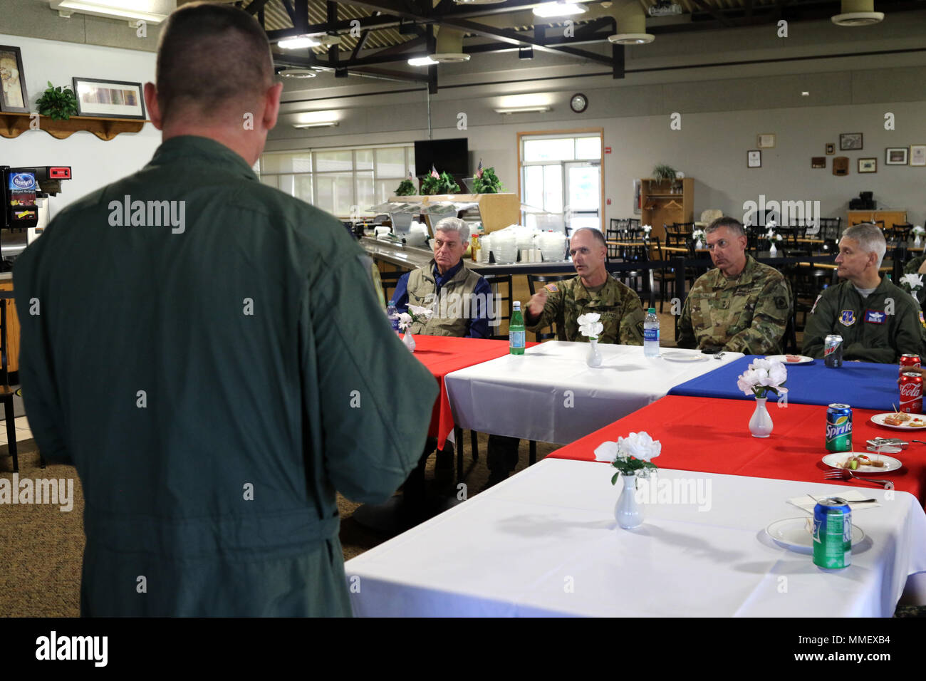 Mississippi Gov. Phil Bryant, Col. Brandon Haynie, the Mississippi ...