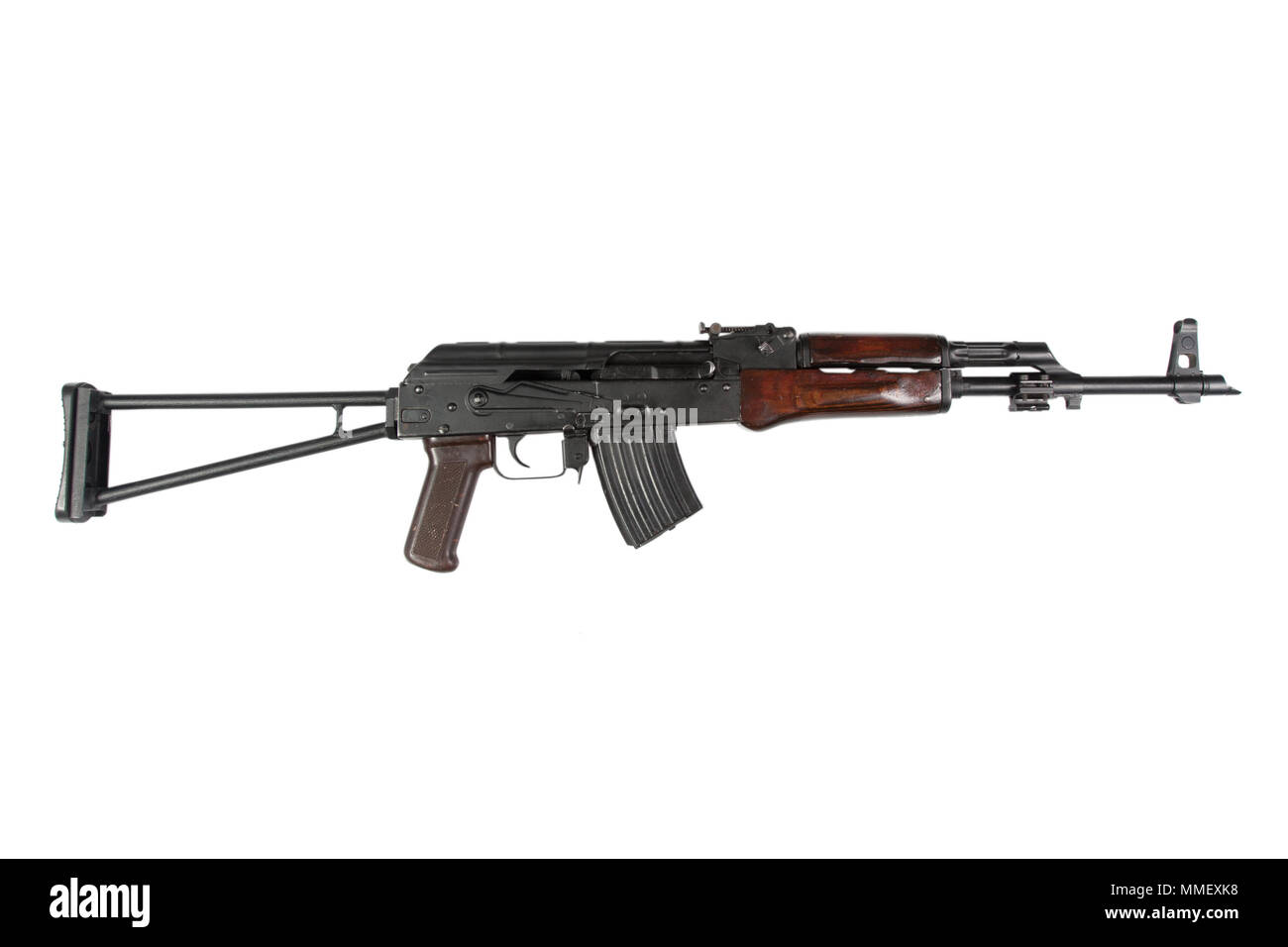 kalashnikov akm isolated on a white background Stock Photo - Alamy