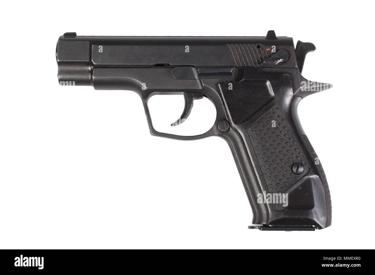 hand gun isolated on white background Stock Photo - Alamy