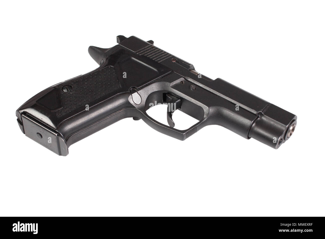hand gun isolated on white background Stock Photo - Alamy