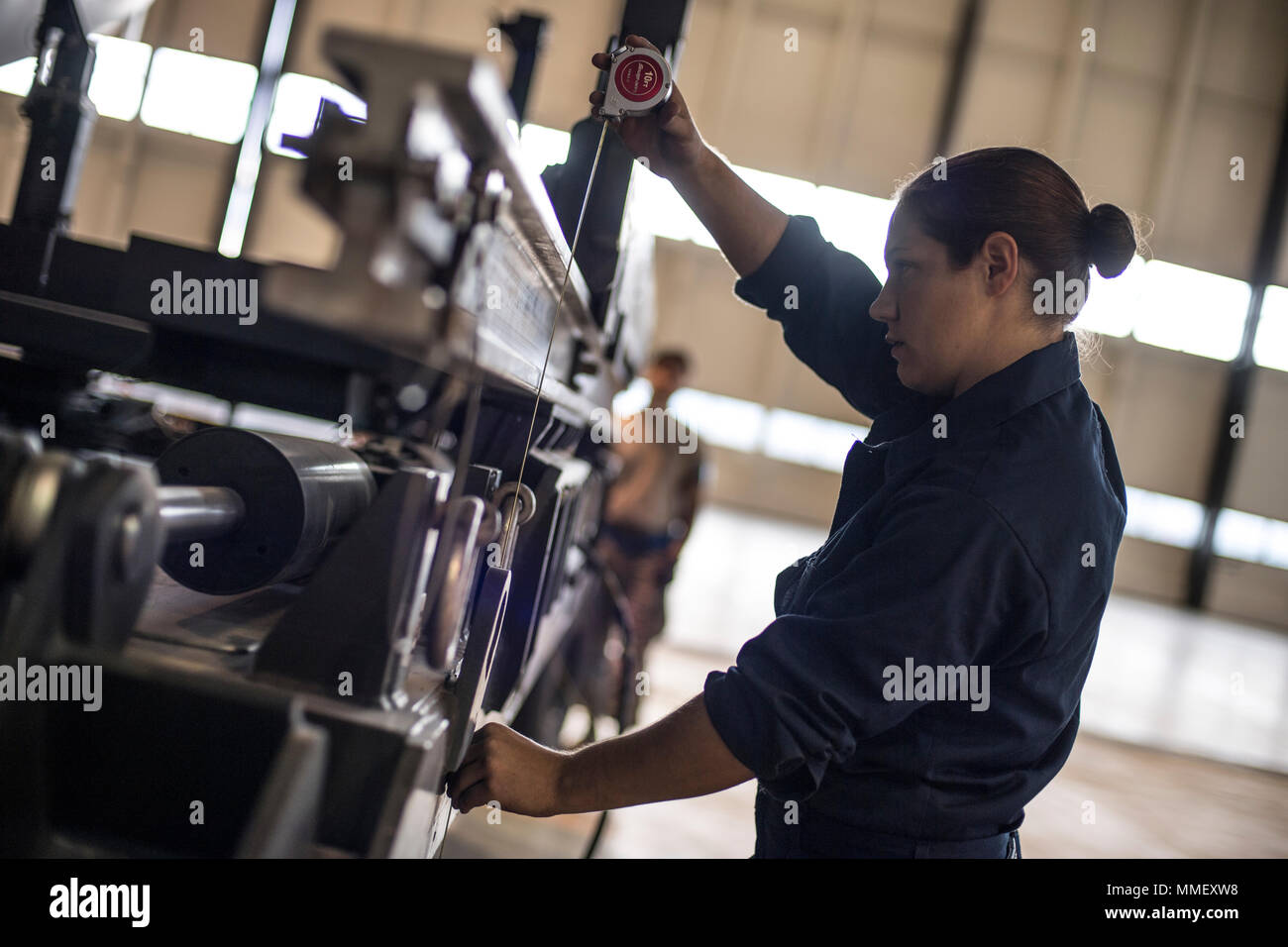 U.S. Air Force Staff Sgt. Jessica Tharp, 721st Aircraft Maintenance ...