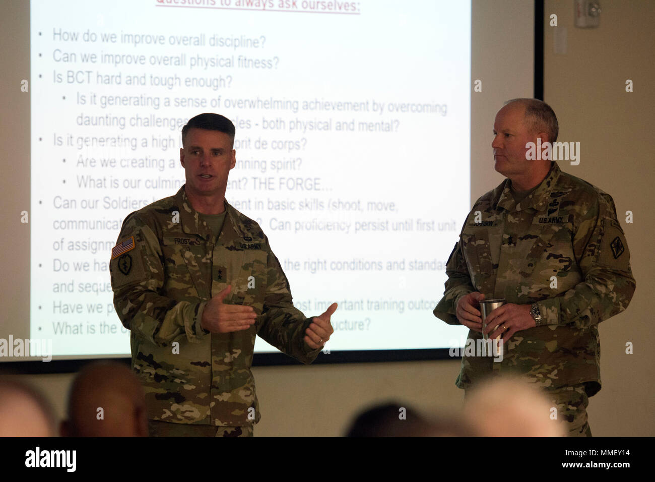 Maj. Gen. Malcolm Frost, Center for Initial Military Training commander ...