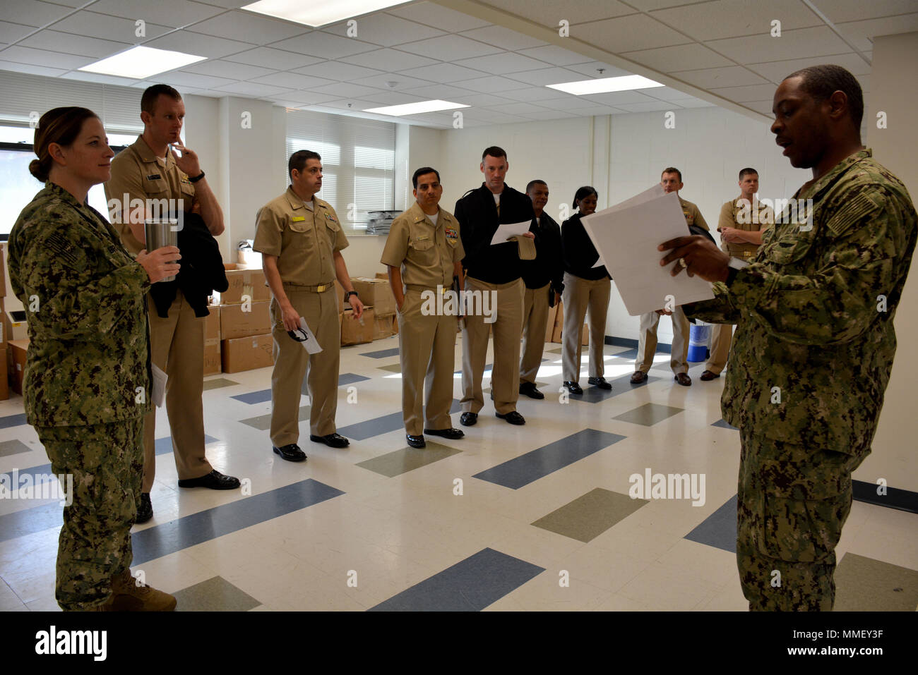 Norfolk, Va. (November 1, 2017) The executive officer of Expeditionary ...