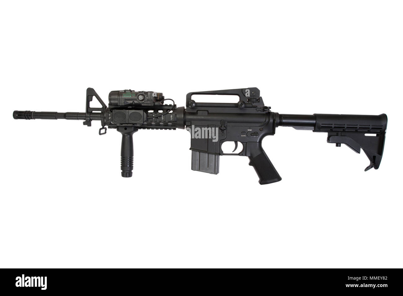 modern rifle isolated on a white background Stock Photo - Alamy