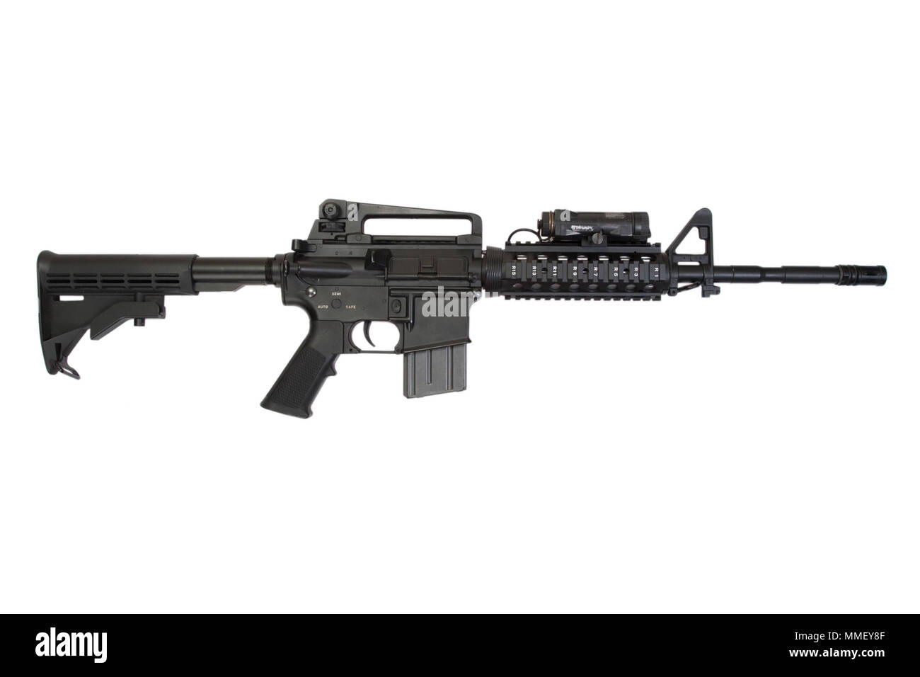 modern rifle isolated on a white background Stock Photo - Alamy