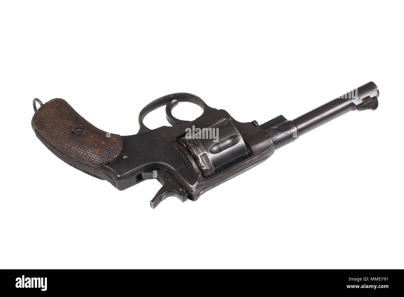 revolver gun isolated on a white background Stock Photo - Alamy