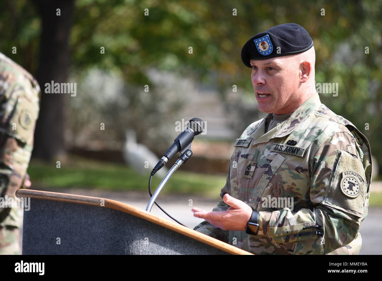 1st Sgt. Timothy J. Britt, outgoing San Antonio Medical Recruiting ...