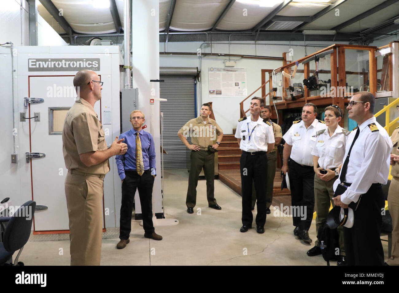 Foreign naval attachés and their U.S. escorts tour the Naval Health ...