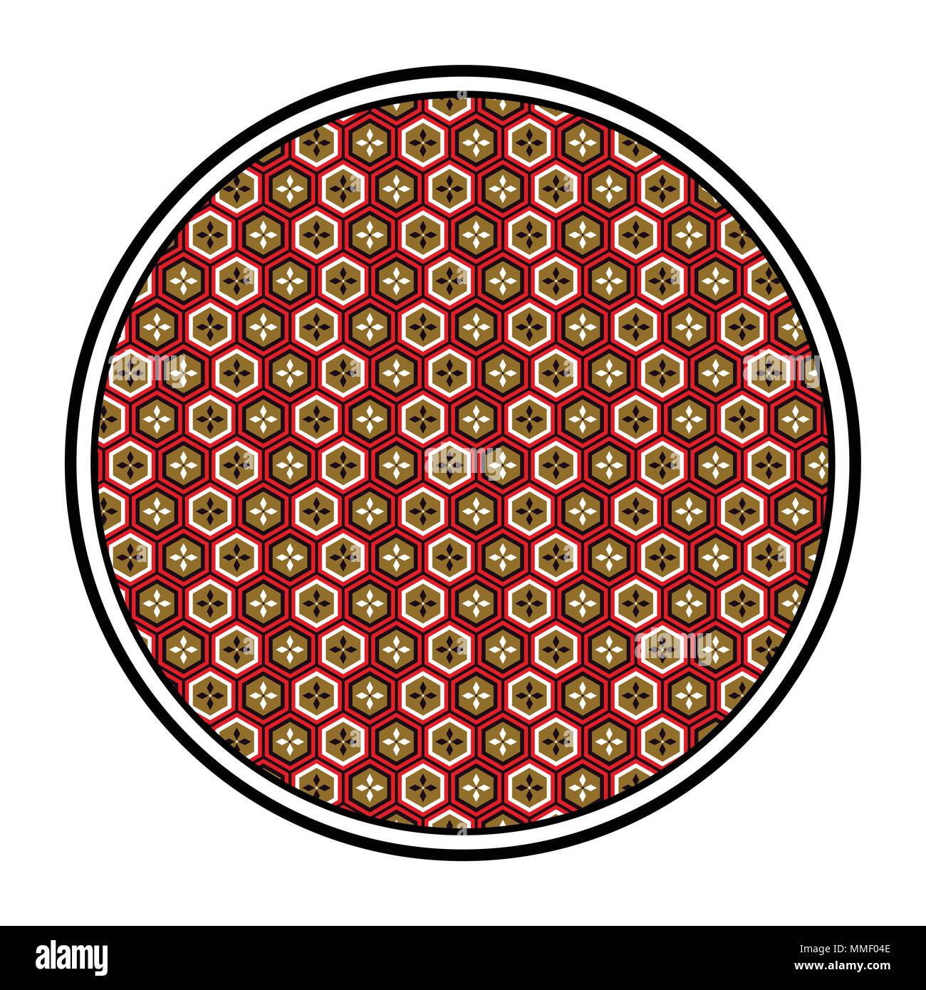 Japanese floral and geometric pattern Stock Vector Image & Art - Alamy