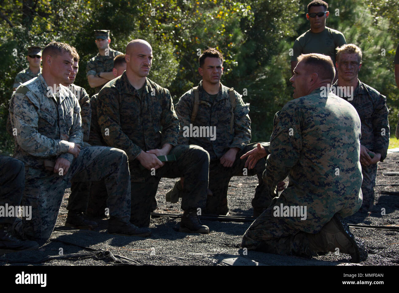 U.S. Marine Corps Lt. Col. Marcus Mainz, the Battalion Commander of ...
