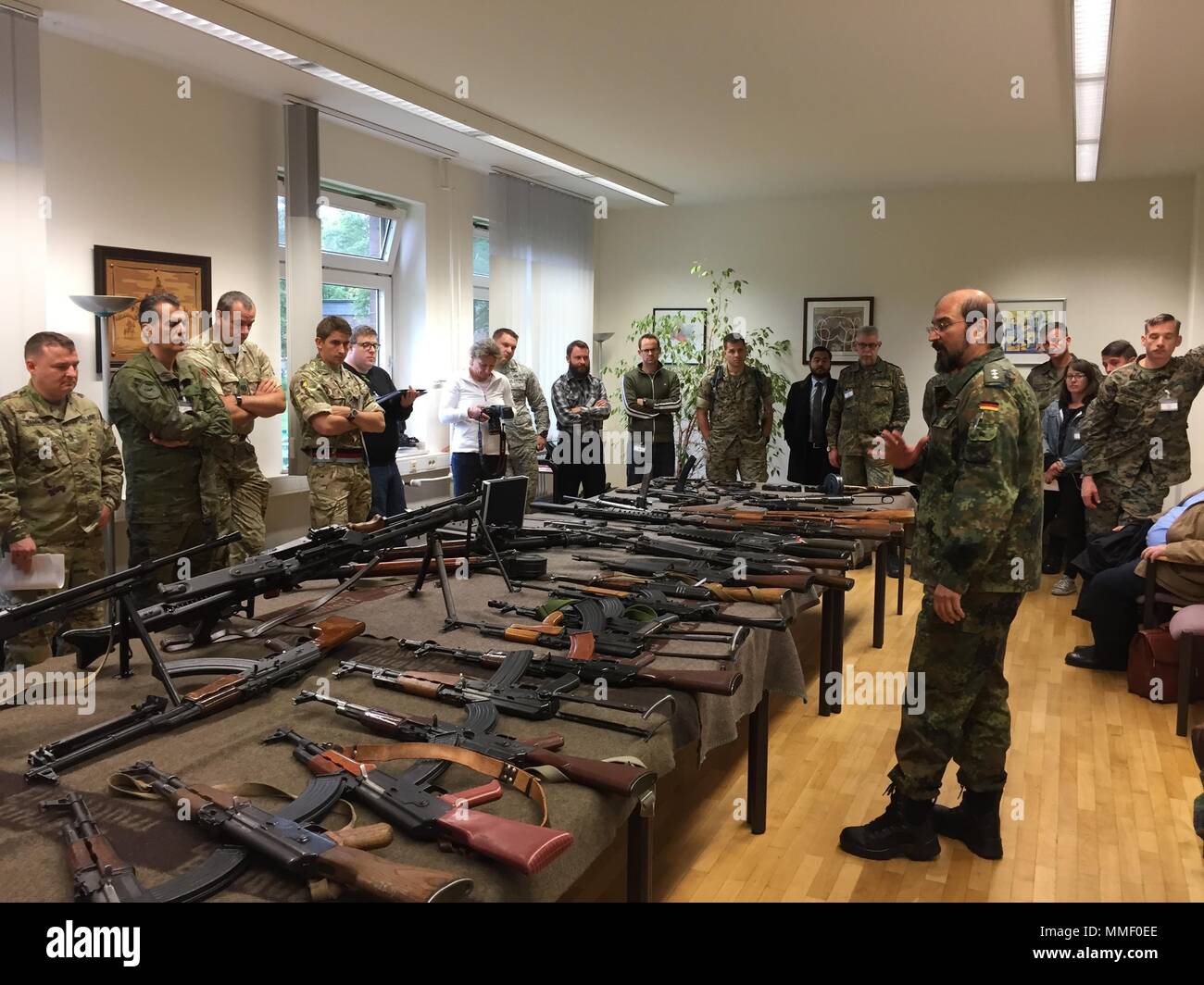 German Bundeswehr Verification Unit instructor Captain Laurentius ...