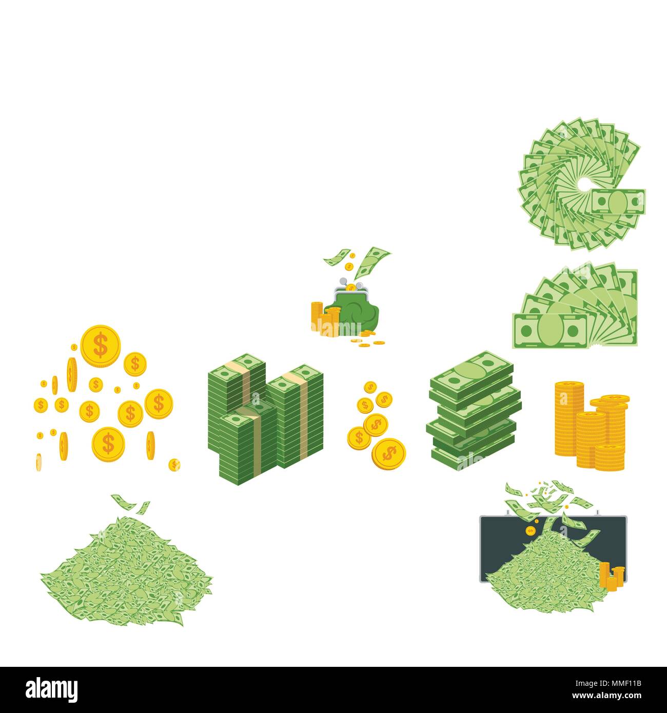 money big set of icons Stock Vector Image & Art - Alamy