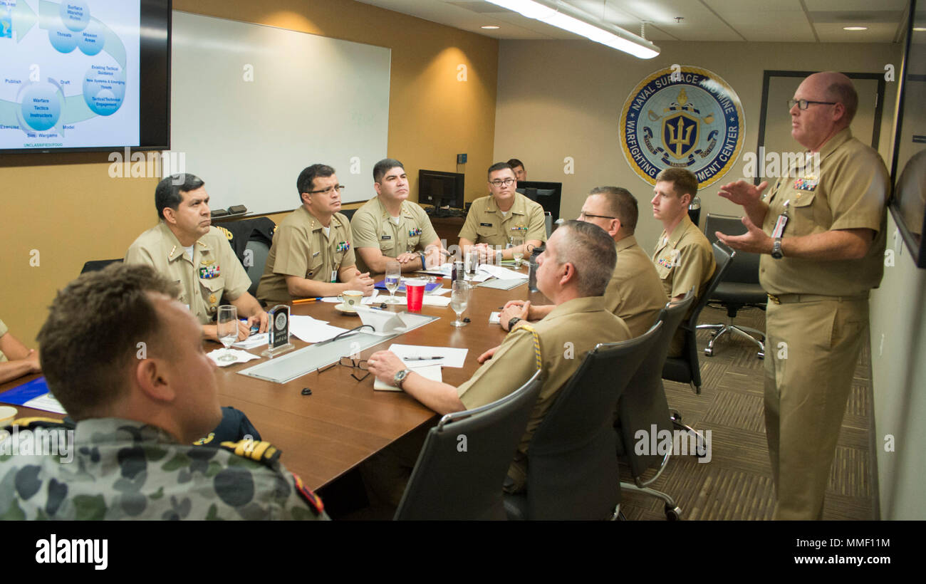 SAN DIEGO (Oct. 31, 2017) Cmdr. Robert Nowlin (right), with Naval ...