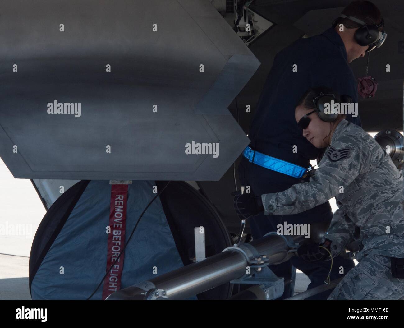 U.S. Air Force Staff Sgt. Maryann Tran, 733rd Logistics Readiness Squadron fuels distribution ...