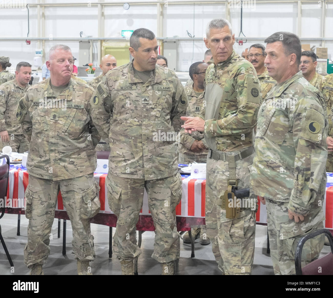 CAMP BUEHRING, Kuwait – Col. Mark Beckler (right), 29th Combat Aviation ...