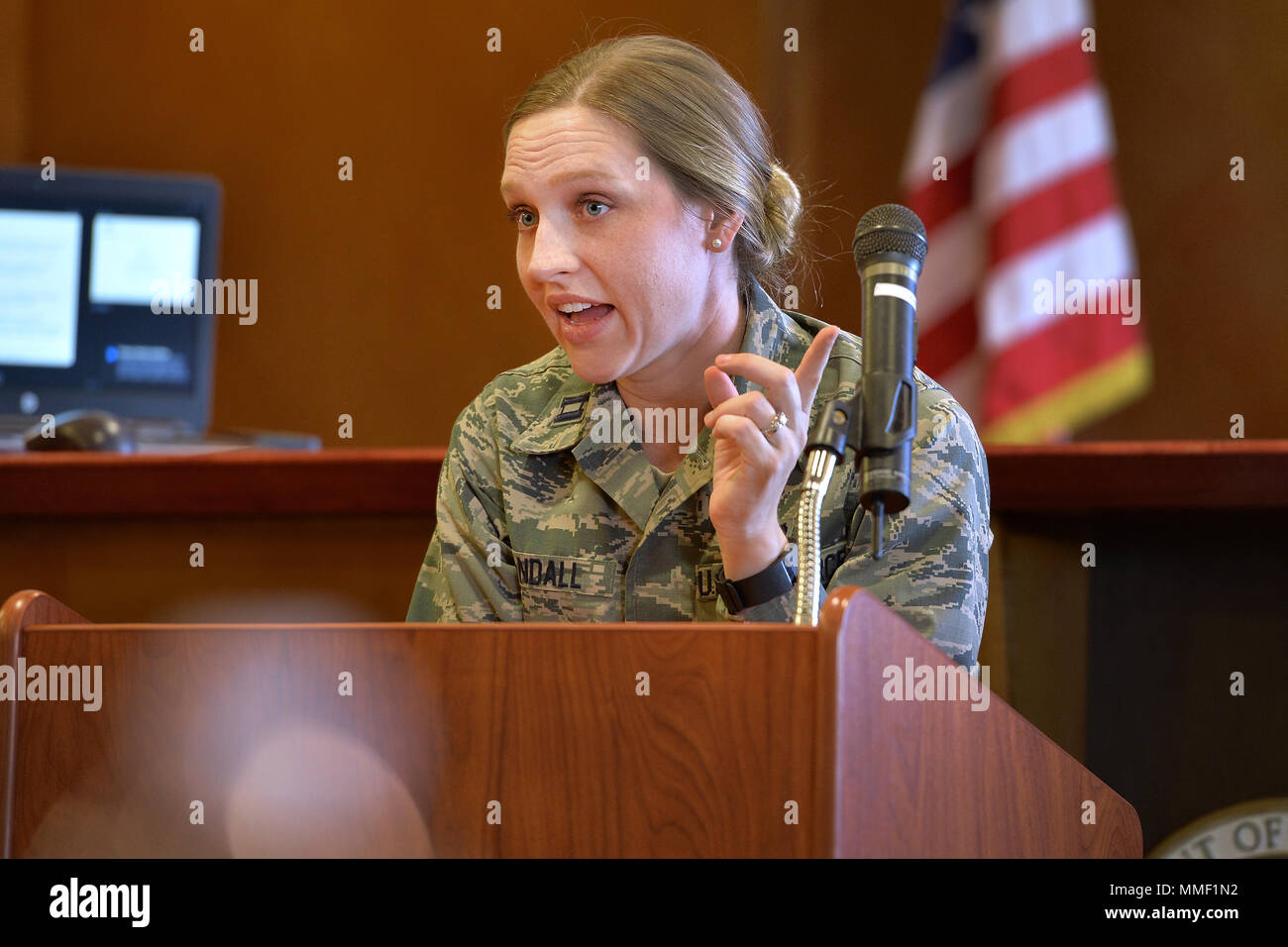 SCHRIEVER AIR FORCE BASE, Colo. -- Captain Casey Randall, 50th Judge ...