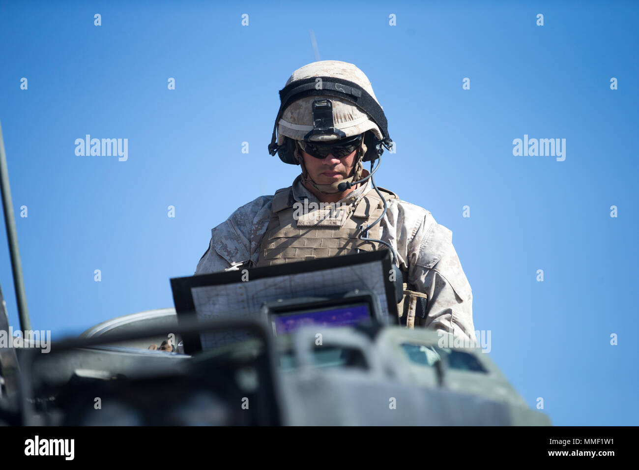 U.S. Marine Corps, Capt. Mark R. Odriscoll, company commander, with ...