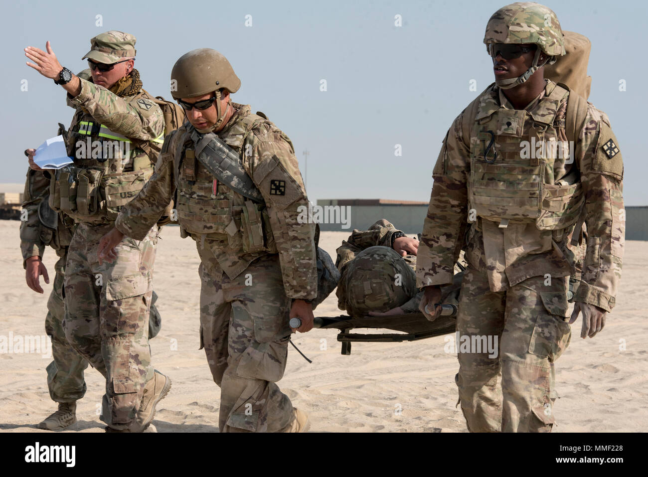 Sergeant Dennis Barnett, a combat medic with the 186th Engineer Company ...
