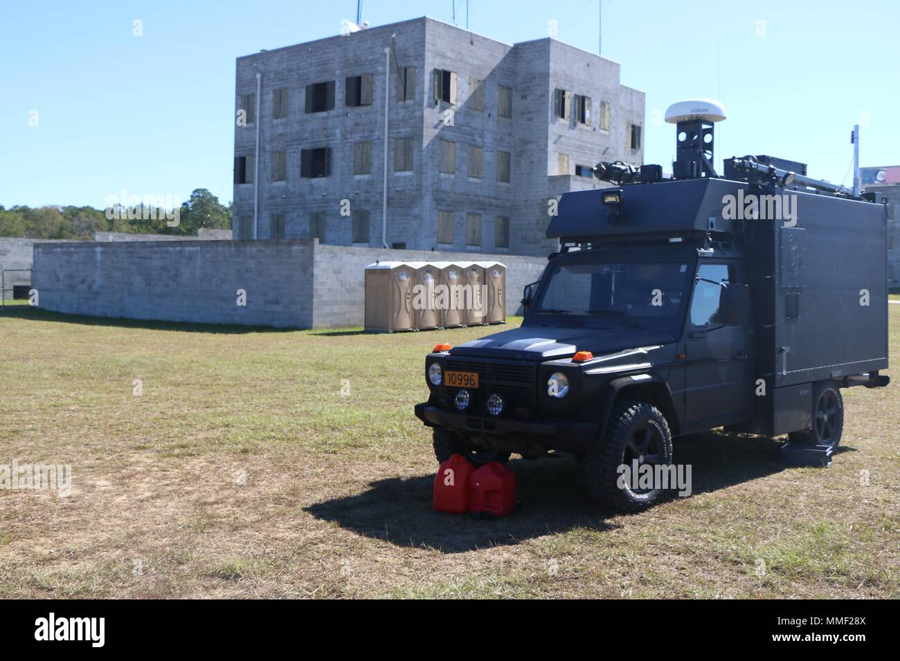 A participating nation’s military vehicle stages outside Fort Stewart’s ...