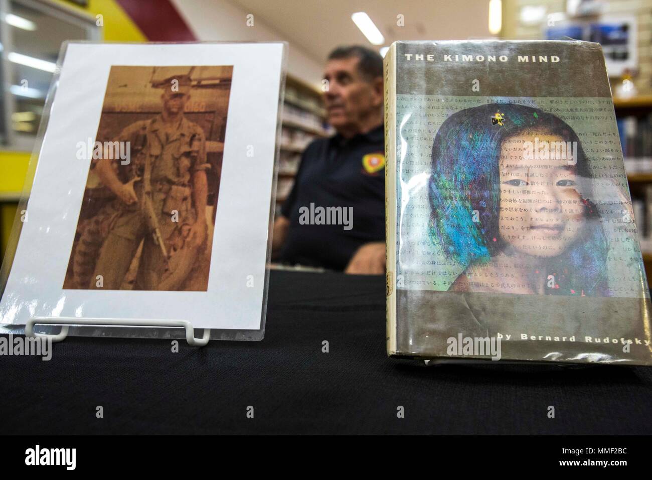 Retired U.S. Marine Corps Willis "Bill" Hansen returns his library book ...