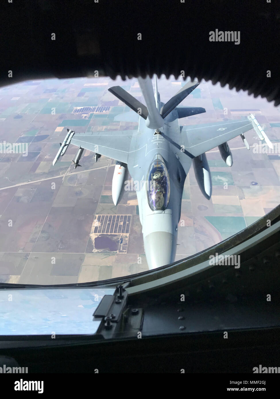 Six F-16Cs from the 549th Combat Training Squadron from Nellis Air ...