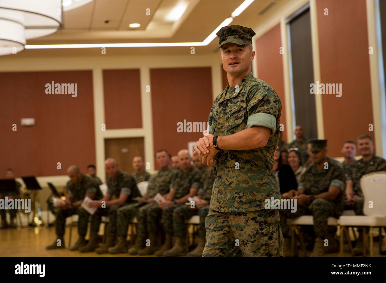 U.S. Marine Corps Lt. Col. Kenneth C. Gawronski, commanding officer of ...