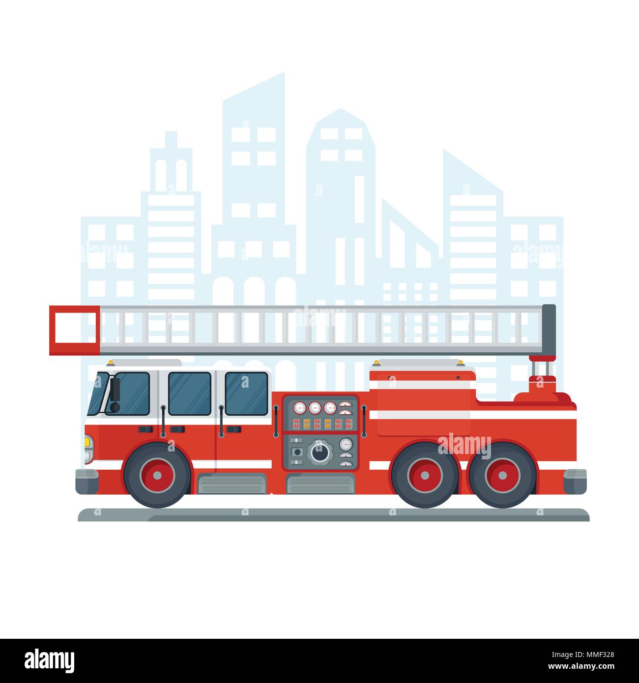 Fire and ambulance station Stock Vector Images - Alamy