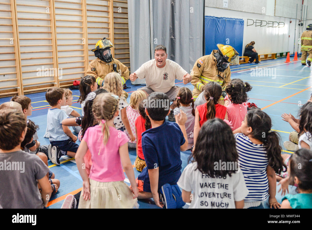 Firefighters assigned to the 379th Expeditionary Civil Engineer ...