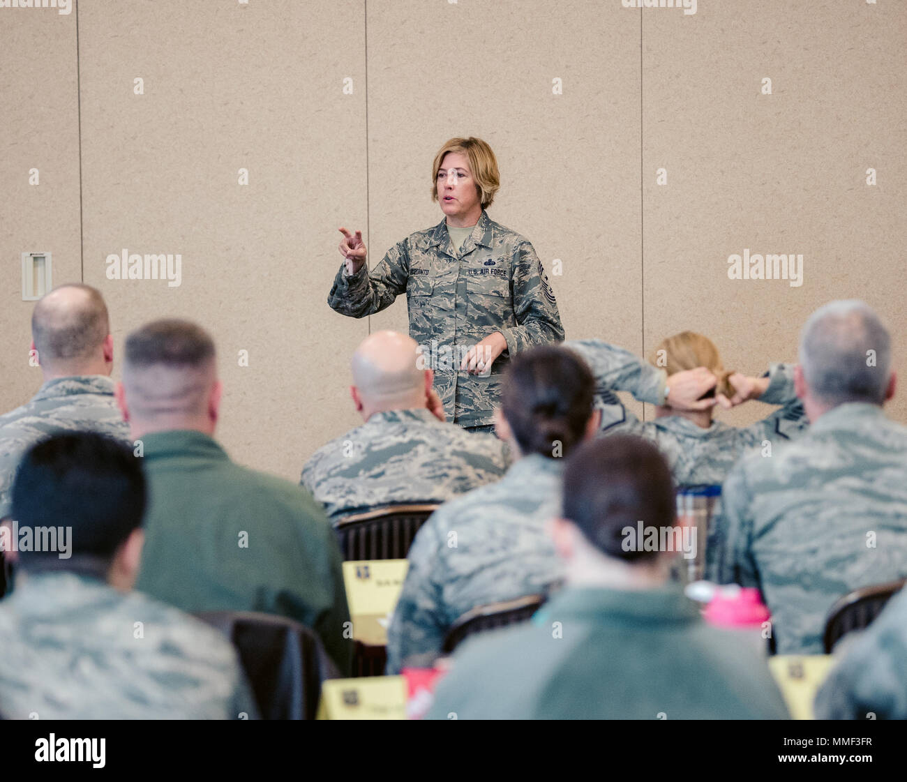 Command Chief Master Sgt. Amy Giaquinto, the senior enlisted advisor to ...