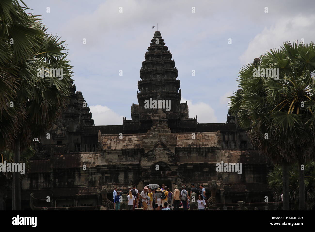 Ruins of Angkor Wat, ancient buddhist temple, in Cambodia Stock Photo ...