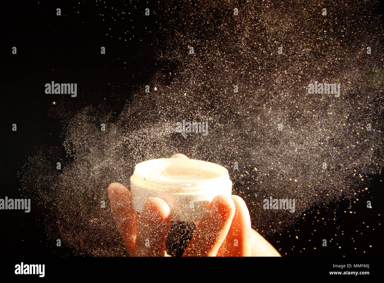 Compact powder as background Stock Photo - Alamy