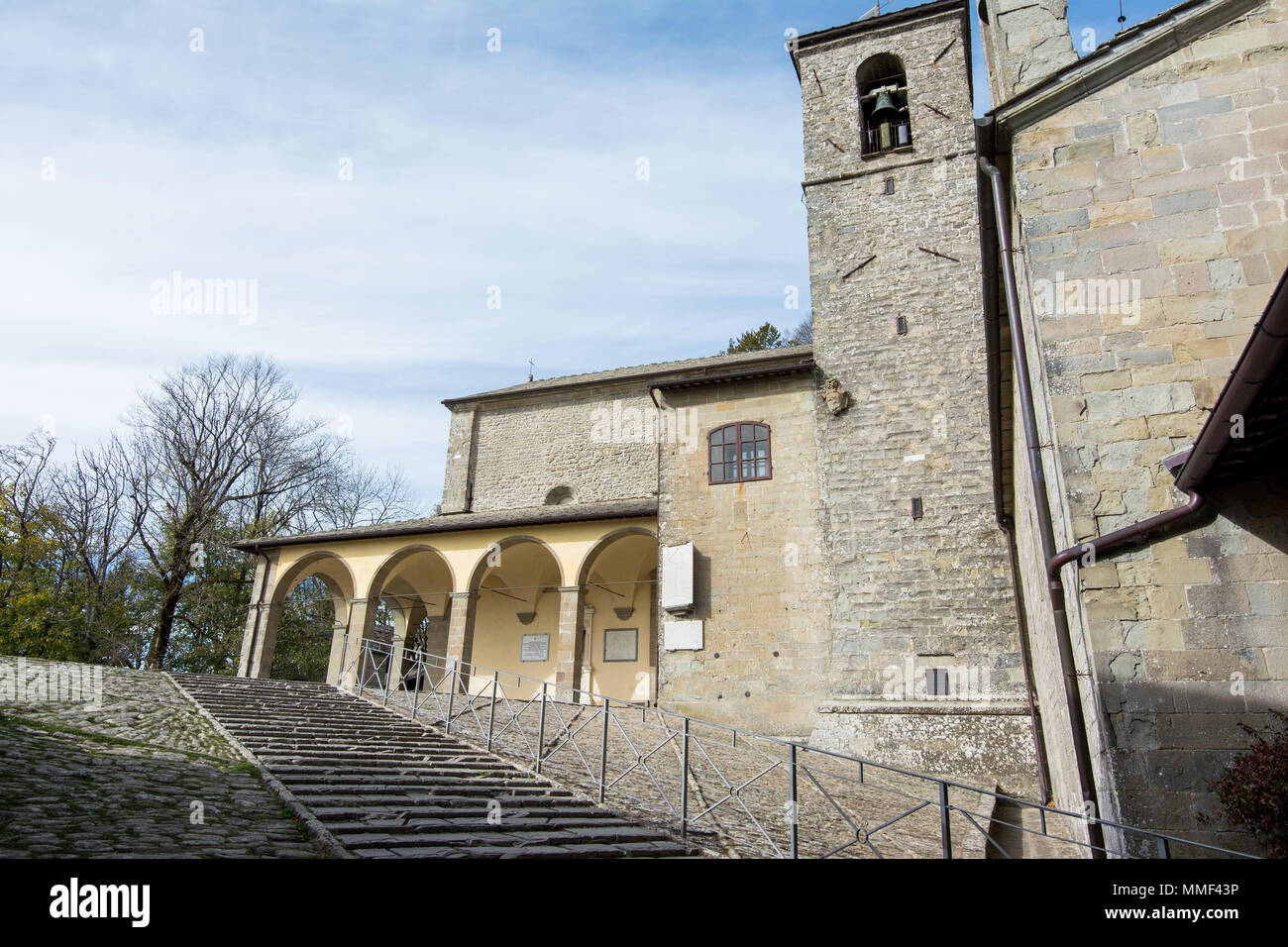 Sanctuary of La Verna in tuscany, italy. Monastery of St. Francis Stock ...