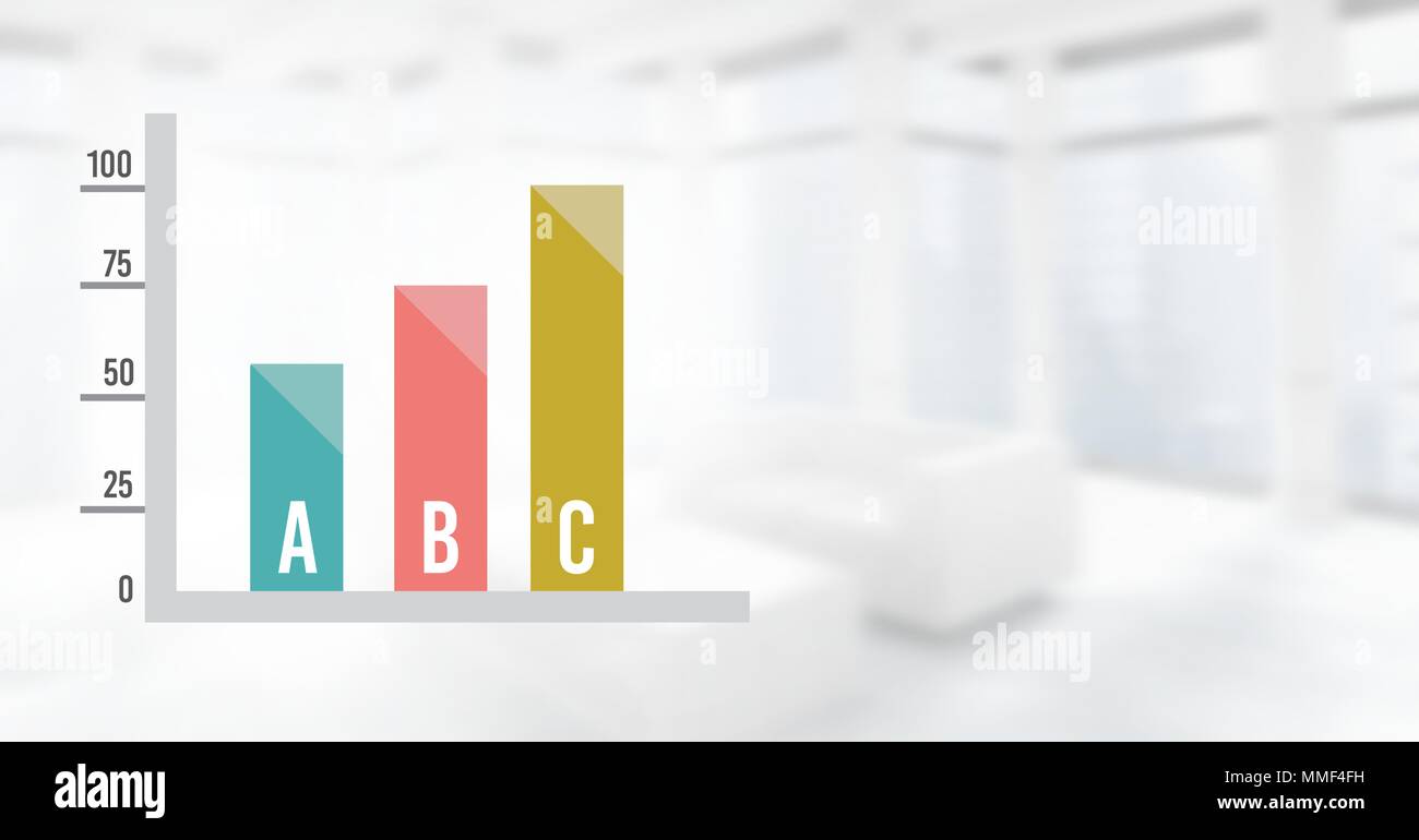 Statistic bar charts in office Stock Photo - Alamy