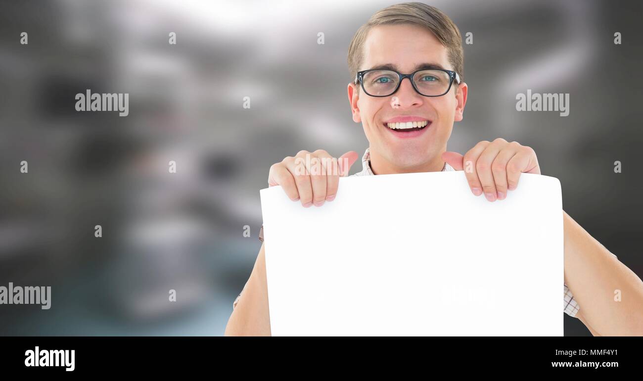 Man holding poster hi-res stock photography and images - Alamy
