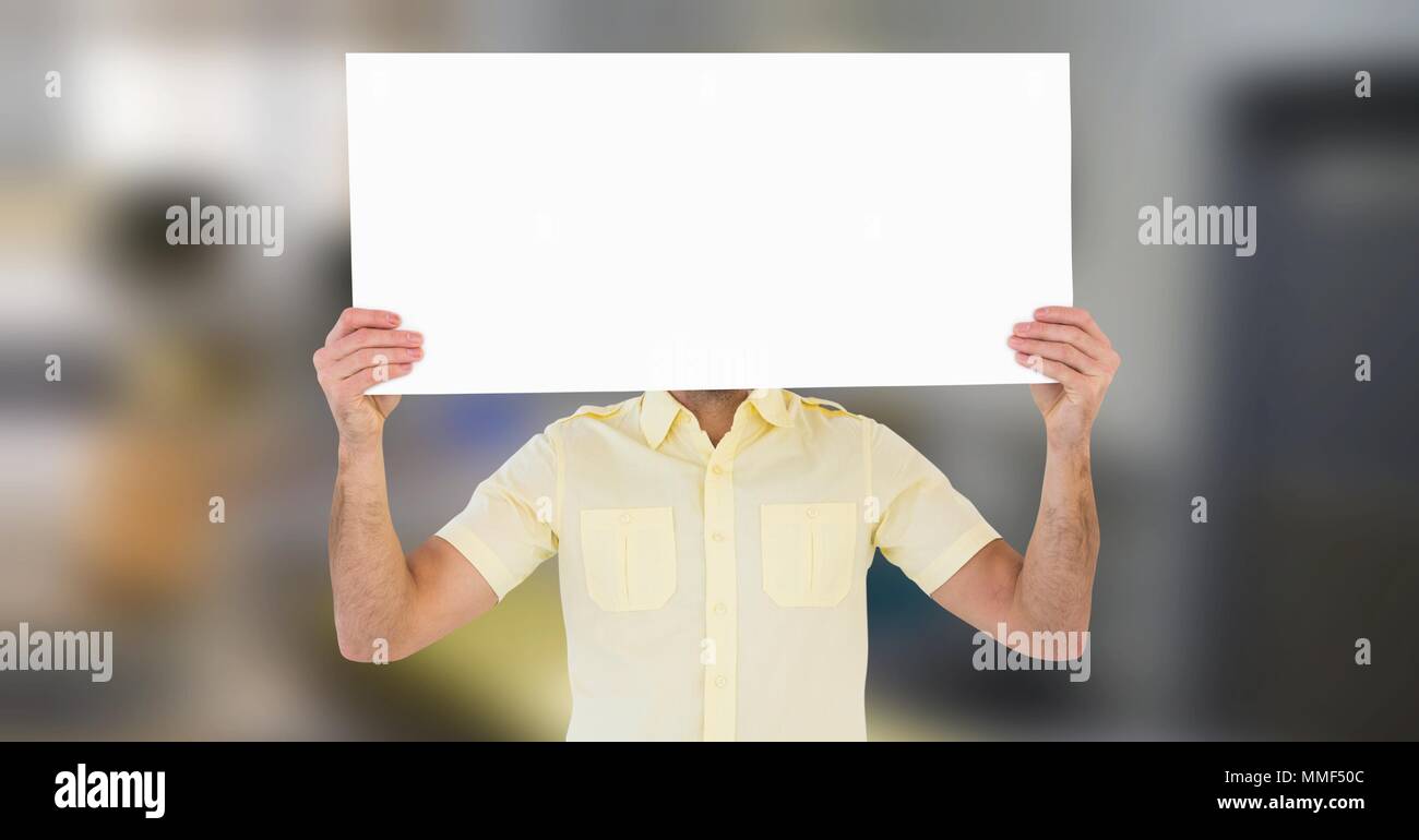 man holding card Stock Photo - Alamy
