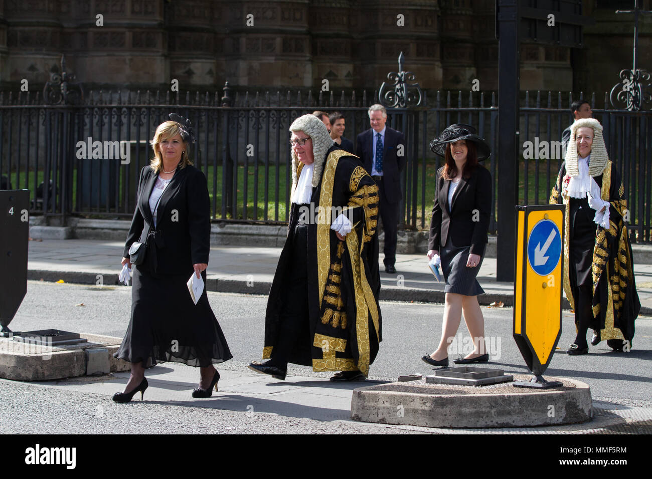 Lord Chancellor's Breakfast. Judges walk from Westminster Abbey to the ...