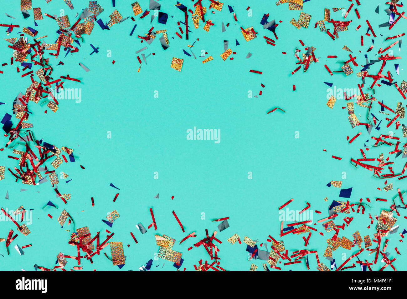 frame of messy confetti Stock Photo - Alamy
