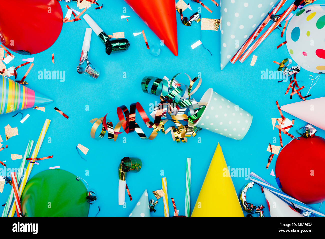 confetti spilled from paper cup Stock Photo - Alamy