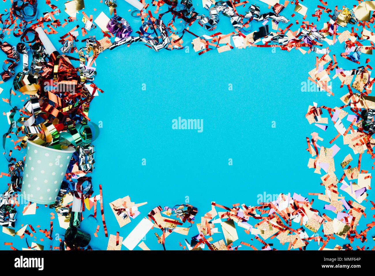 frame made of confetti Stock Photo - Alamy