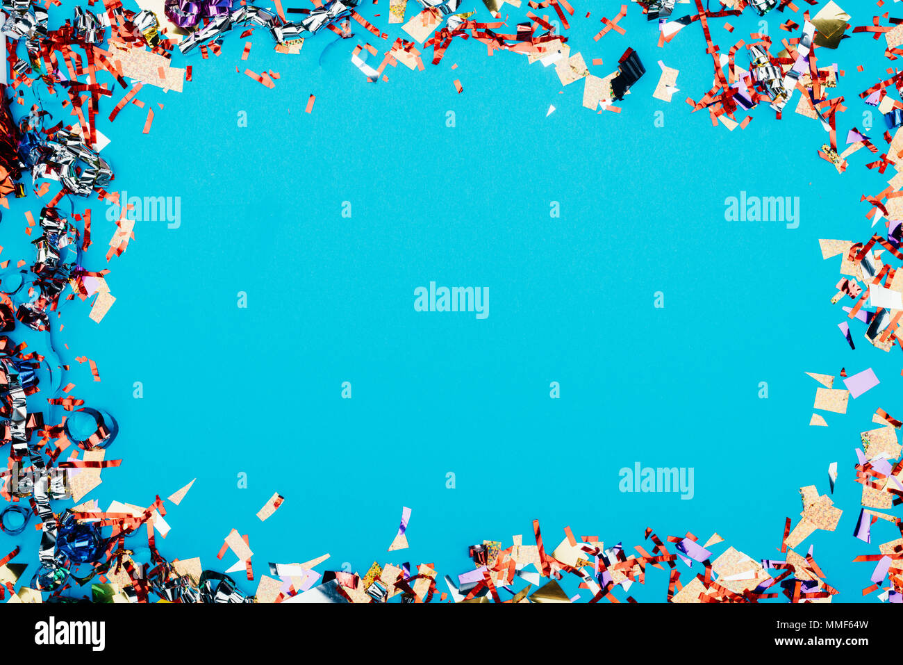 frame made of confetti Stock Photo - Alamy