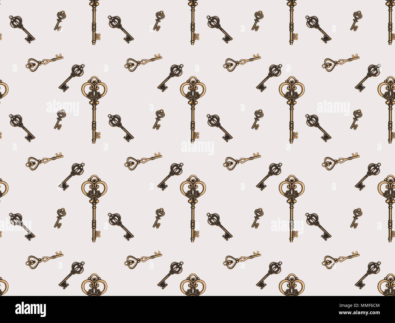 top view of different metal keys isolated on white Stock Photo - Alamy