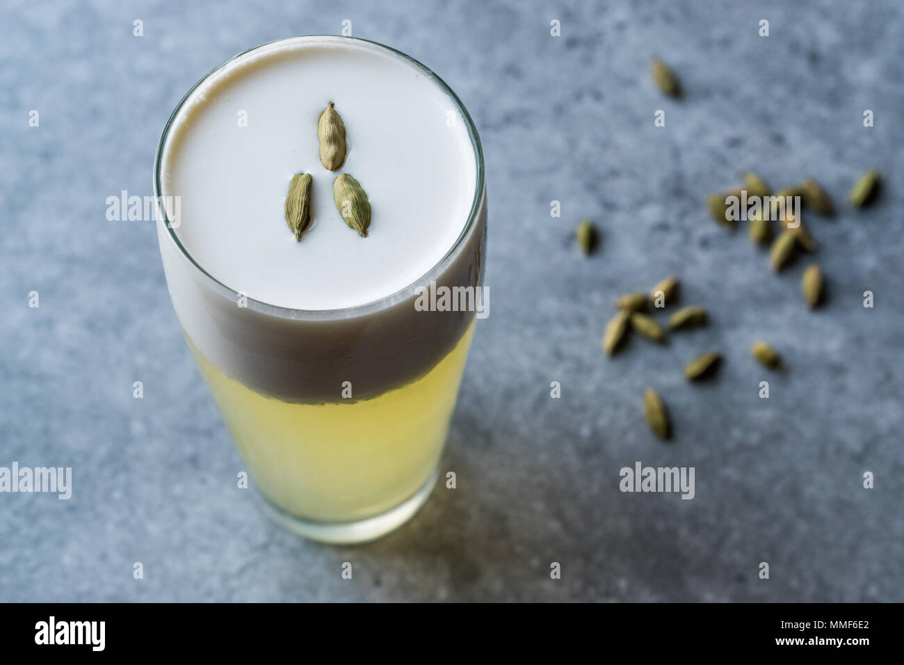 Cardamom Cocktail with Seeds, Cream and Ice. Beverage Concept Stock ...